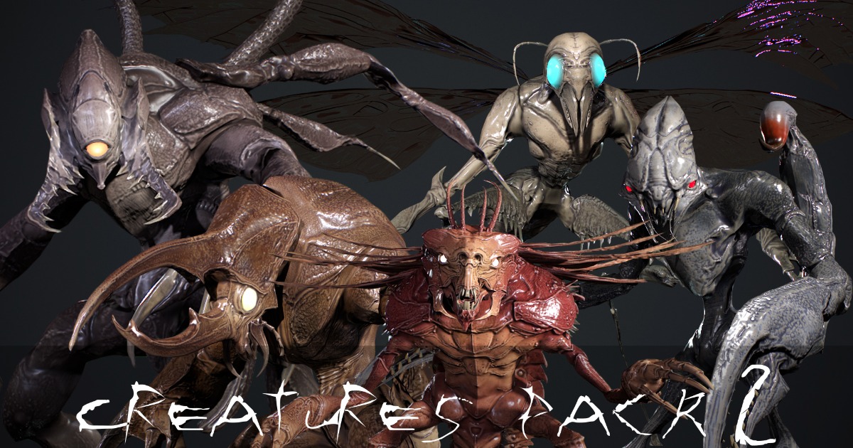 Creatures Pack 2 | 3D Creatures | Unity Asset Store