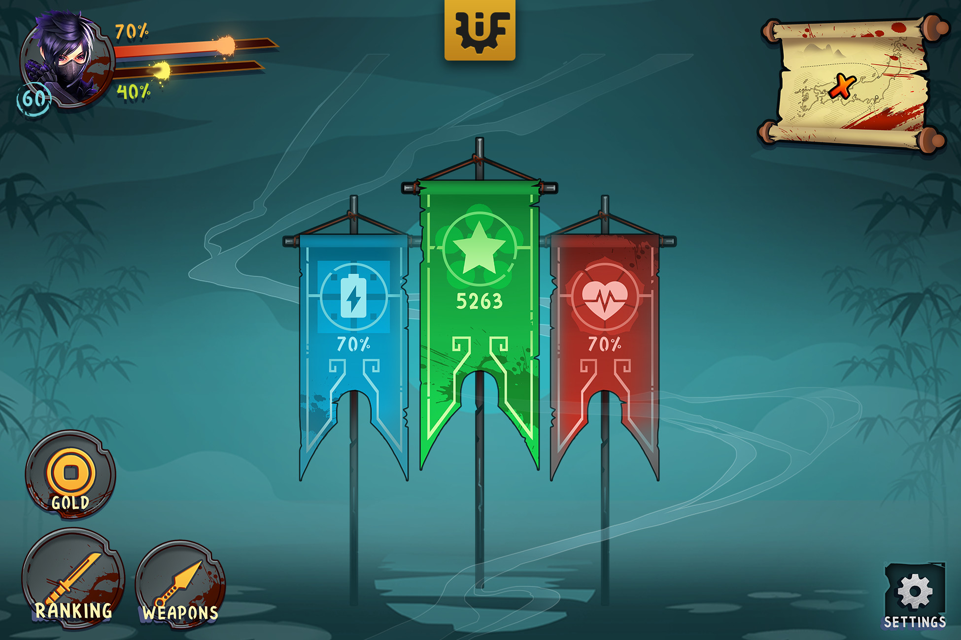 Ninja Clan Mobile UI Kit | 2D GUI | Unity Asset Store