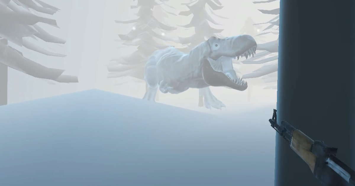 Dinosaur VR Survival T-Rex Jump scare XR game template | Packs | Unity ...