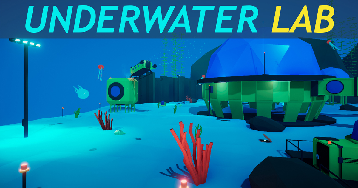 Low Poly Underwater Lab | 3D Environments | Unity Asset Store