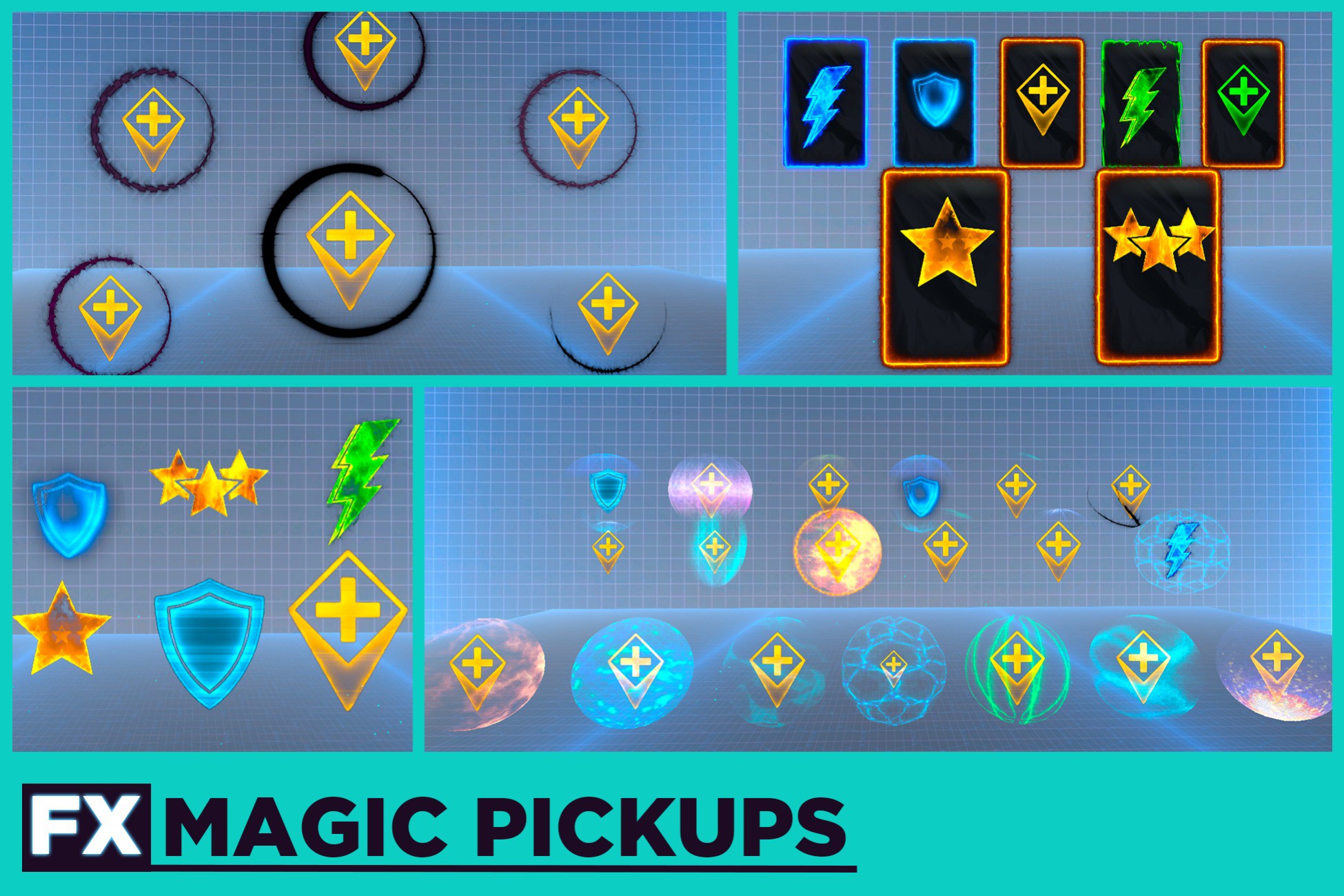 Magic Pickups: Spherical Effects and Icons Pack | VFX | Unity Asset Store