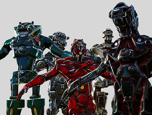 Cyber Soldiers (Pack) | 3D Robots | Unity Asset Store