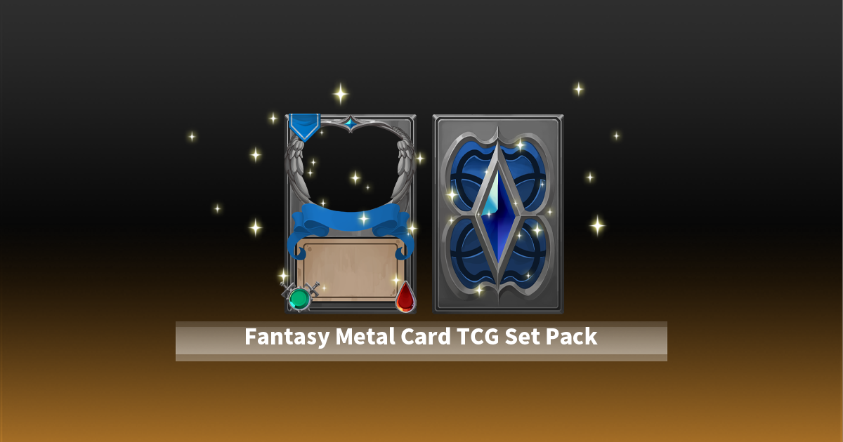 Fantasy Metal Card TCG Set Pack | 2D Icons | Unity Asset Store