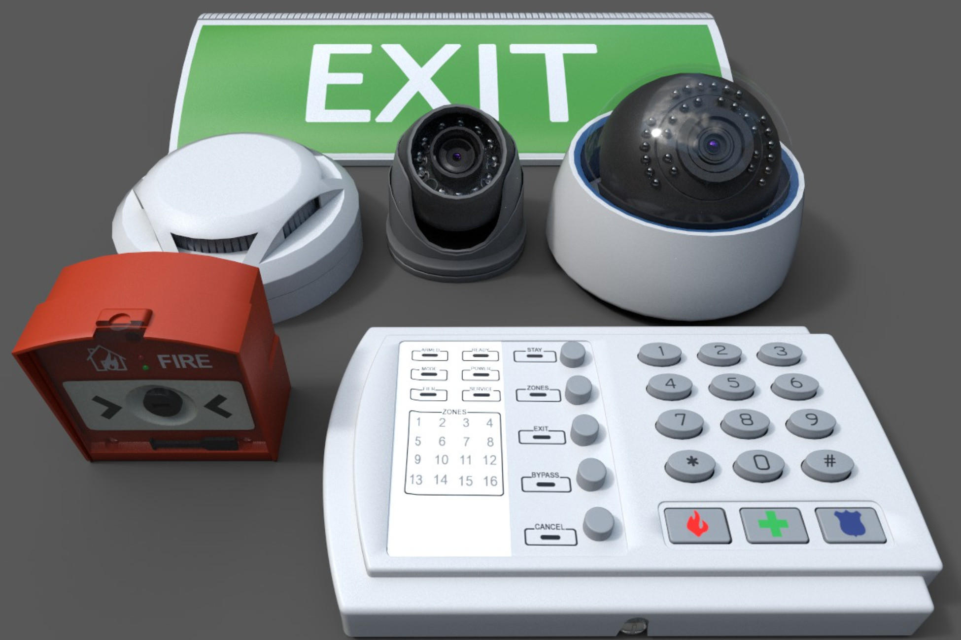 Fire equipment for office and house | 3D Props | Unity Asset Store