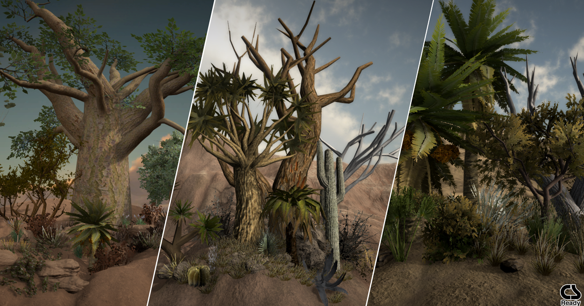 Desert Vegetation Mega Pack | 3D Trees | Unity Asset Store