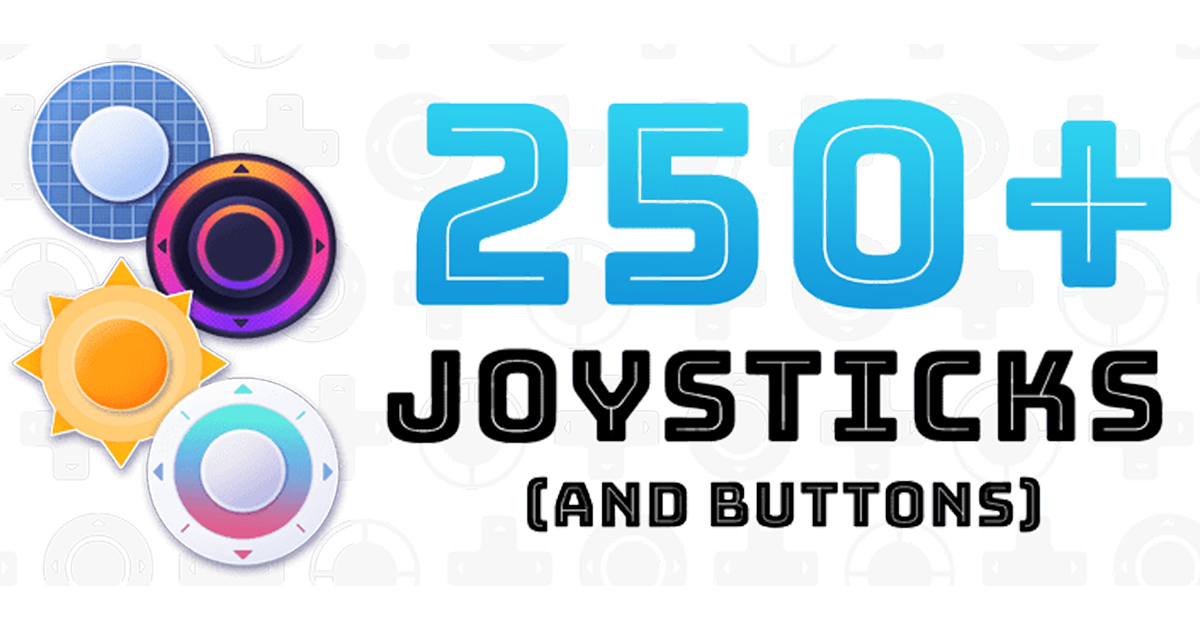 250+ Joystick (and Button) Designs Pack (for the Virtual Joystick) | 2D ...