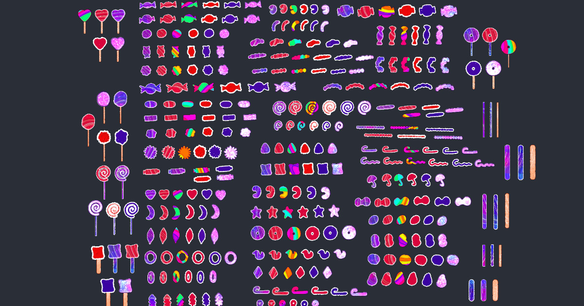 300+ Sweet Candy 2D Pack | 2D | Unity Asset Store