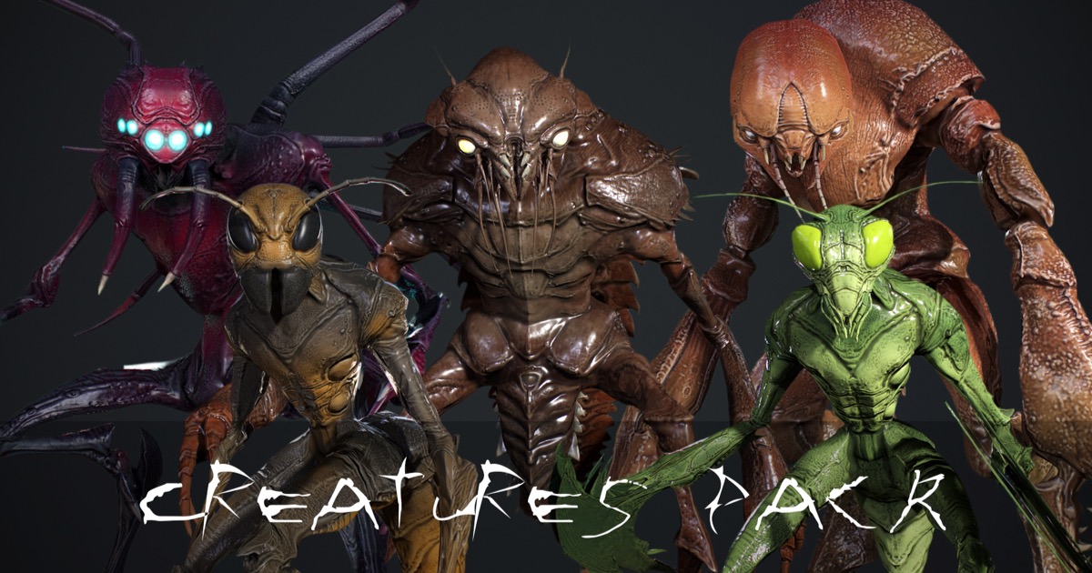 Creatures Pack1 | 3D Creatures | Unity Asset Store