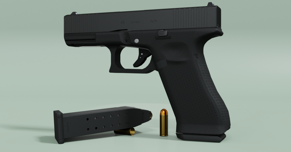 Compact G45 Pistol | 3D Weapons | Unity Asset Store