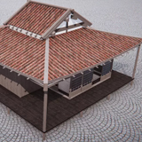 Wooden Asian Building