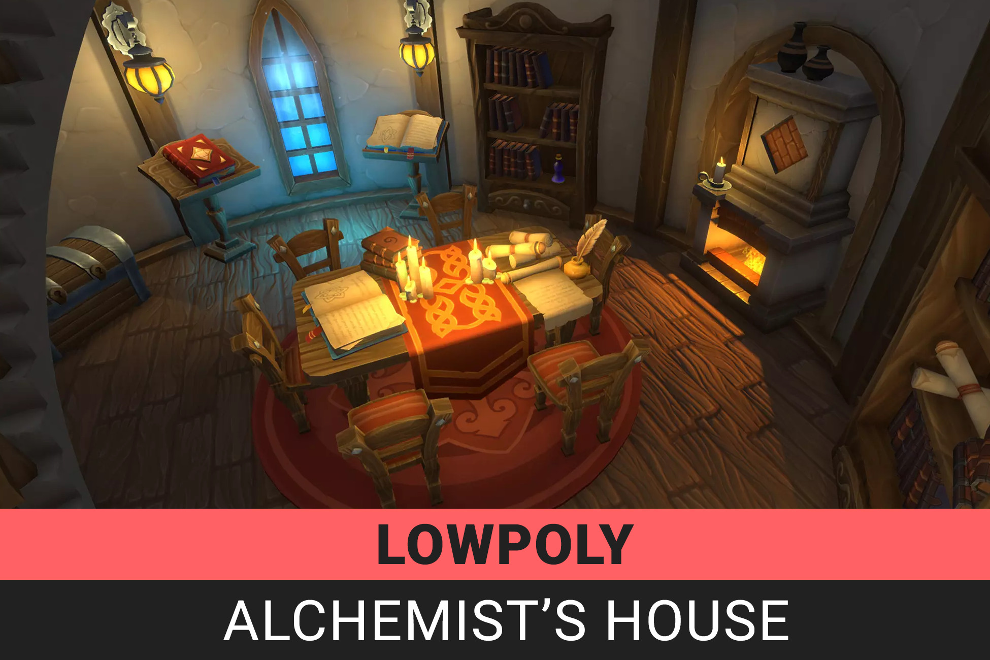 Lowpoly Alchemist's House | 3D Fantasy | Unity Asset Store