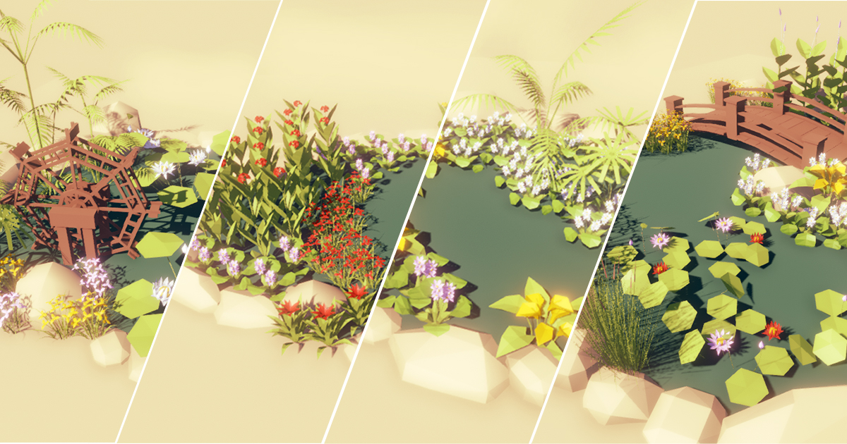 Low Poly Trees Pack - Hydrophyte | 3D Plants | Unity Asset Store