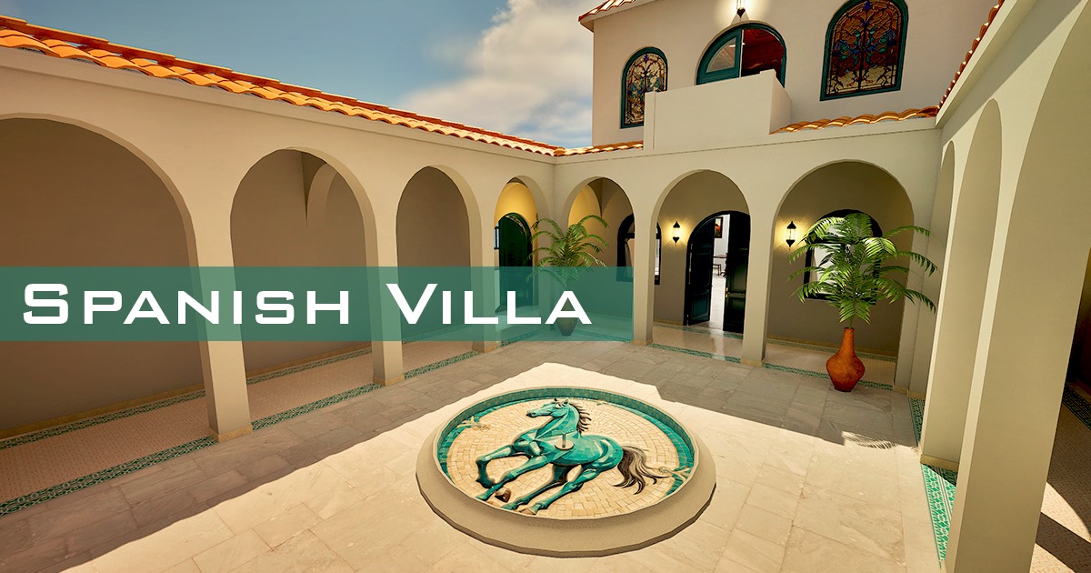 Modular Spanish Villa | 3D Environments | Unity Asset Store