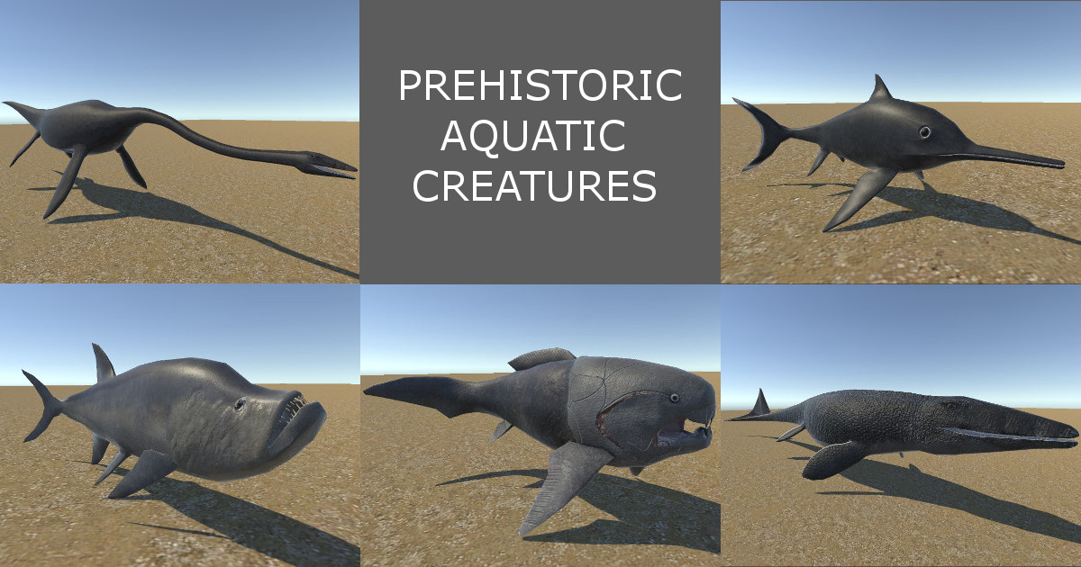 Prehistoric aquatic creatures | 3D 동물 | Unity Asset Store