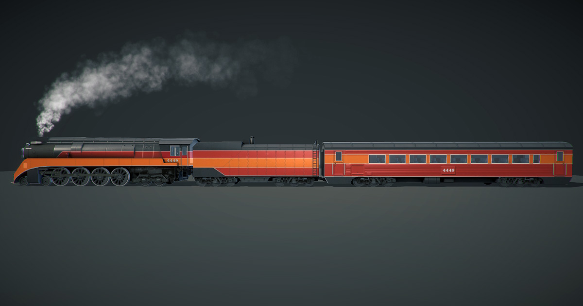 Train - Steam engine | 3D Land | Unity Asset Store