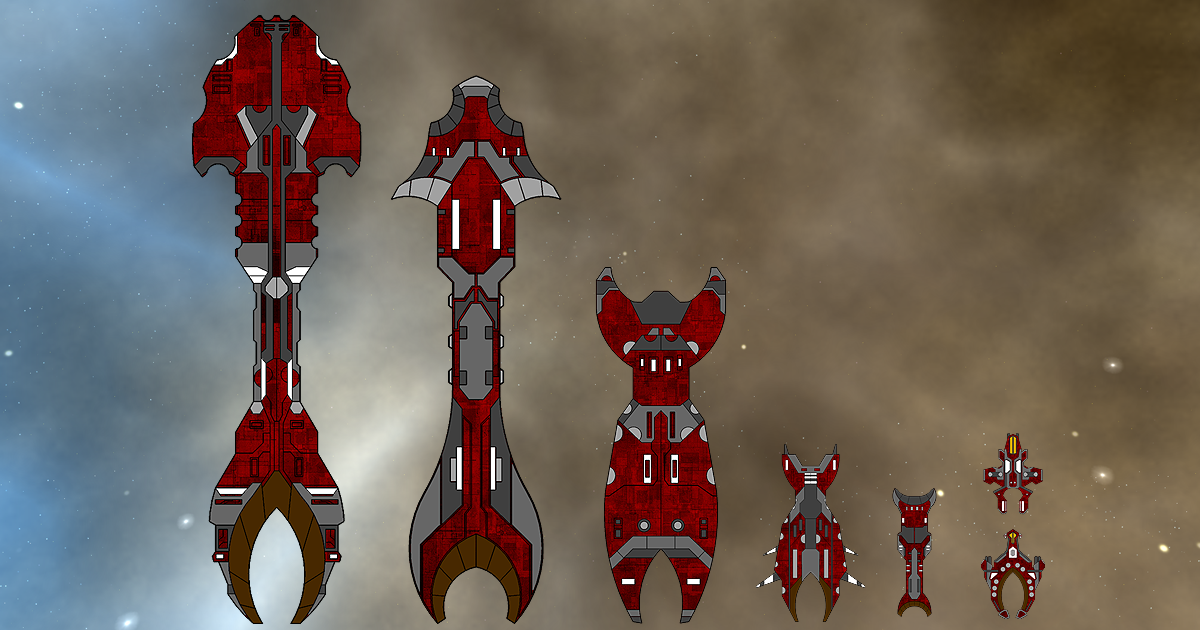 2D Spaceship Fleet: Thaalian Empire | 2D Environments | Unity Asset Store