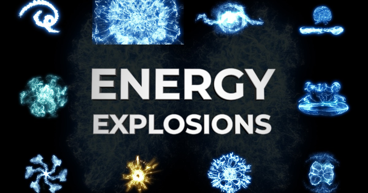 Energy Explosions Pack (07.04) | 2D Textures & Materials | Unity Asset ...