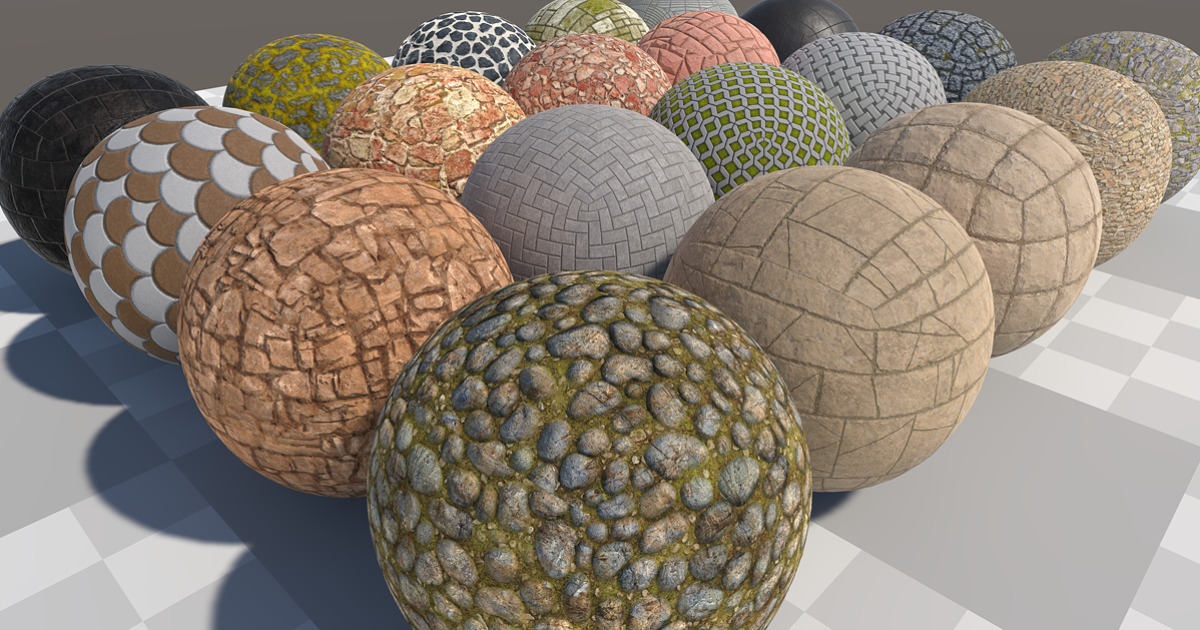 Yughues Free Pavement Materials | 2D Roads | Unity Asset Store