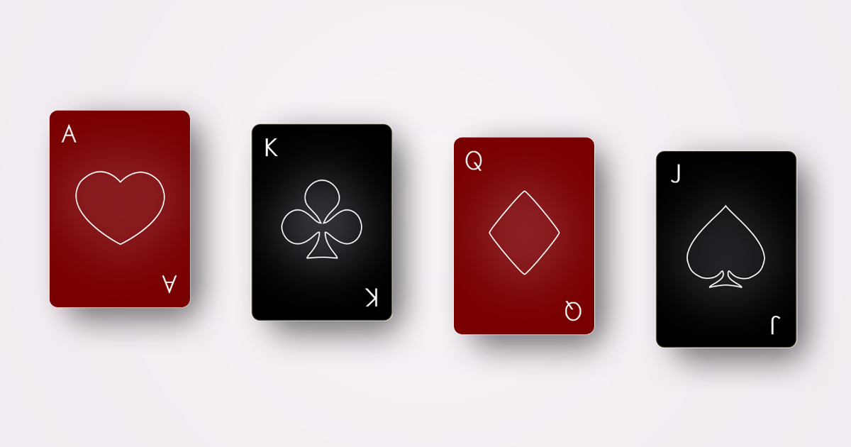 Playing Card (Red & Black version) | 2D Textures & Materials | Unity ...