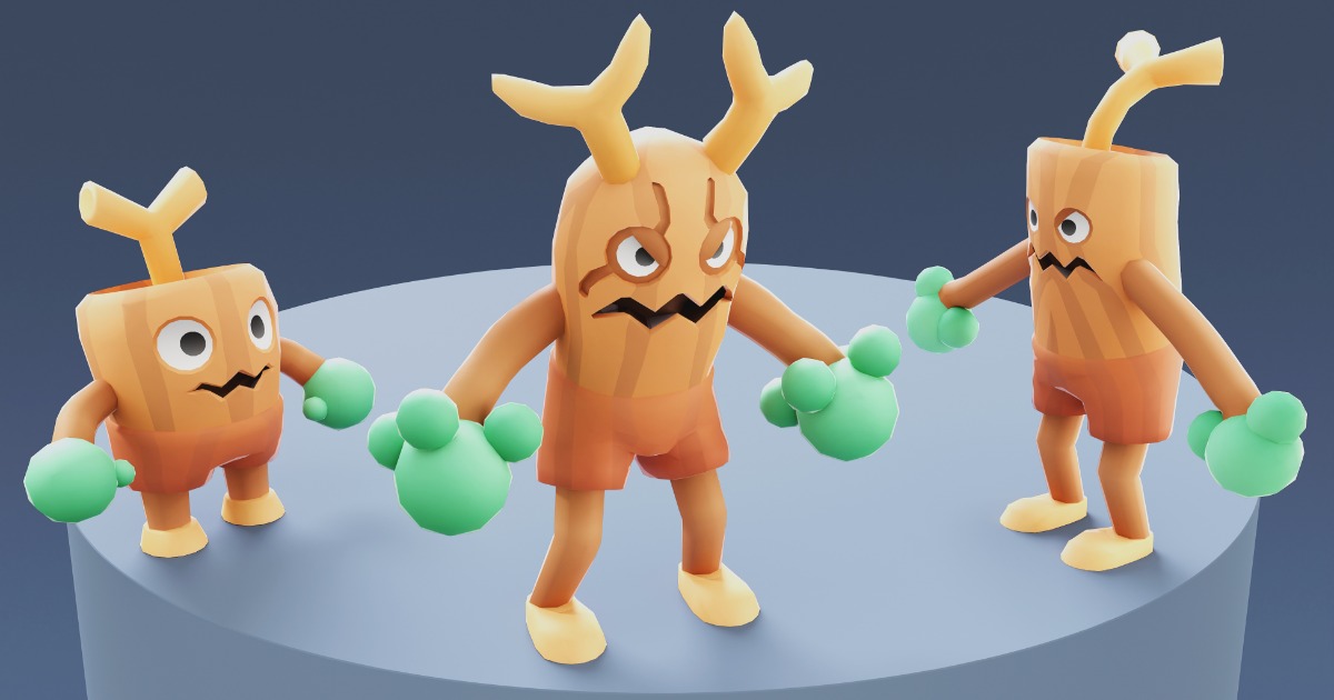 Cartoon Characters - Stumpy Warriors | 3D Creatures | Unity Asset Store