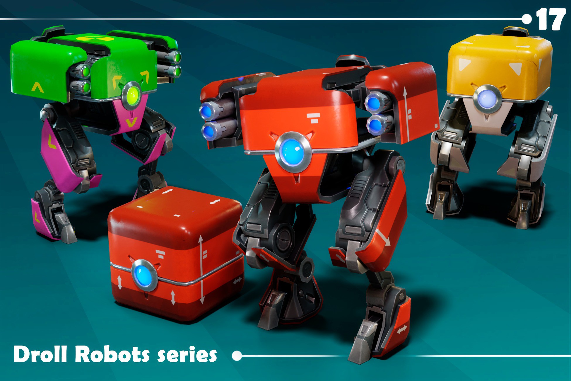 Droll Robot 17 | 3D Robots | Unity Asset Store