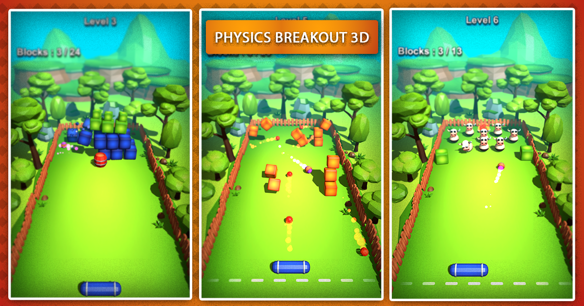 Physic Break Out 3D - Game Template | Packs | Unity Asset Store