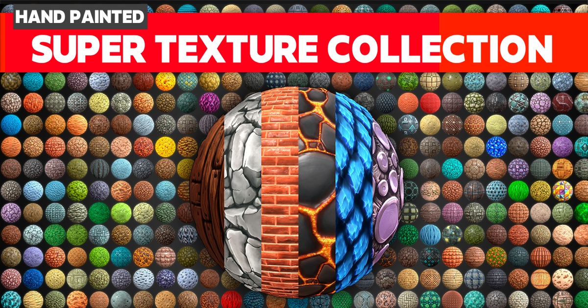 600+ Super Texture Collection | 2D Textures & Materials | Unity Asset Store