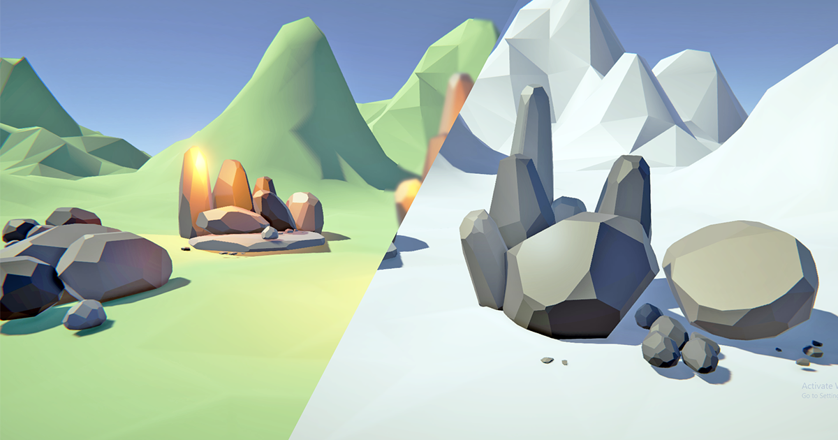 Low Poly Rocks Package | 3D Environments | Unity Asset Store