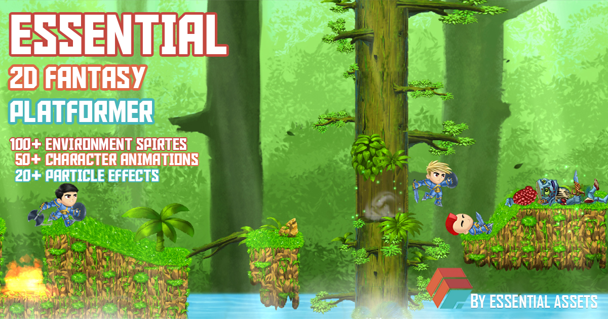 Essential 2D Fantasy Platformer | 2D 캐릭터 | Unity Asset Store
