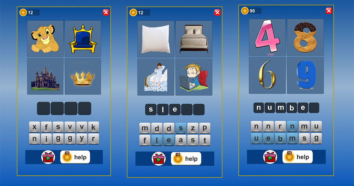 Four Pics (Word Games) | Packs | Unity Asset Store