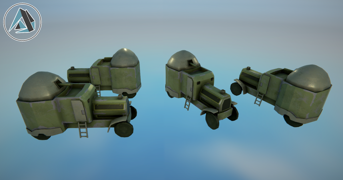 Austro Daimler World War 1 Tank Vehicle Asset | 3D Land | Unity Asset Store