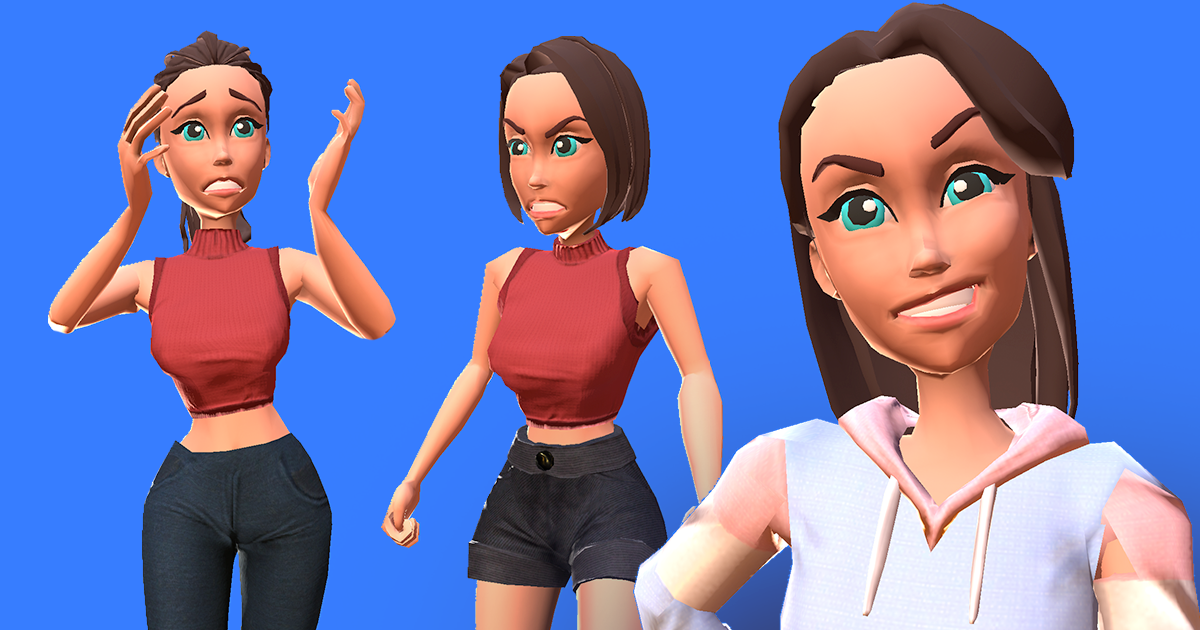 Cartoon Woman | 3D Characters | Unity Asset Store