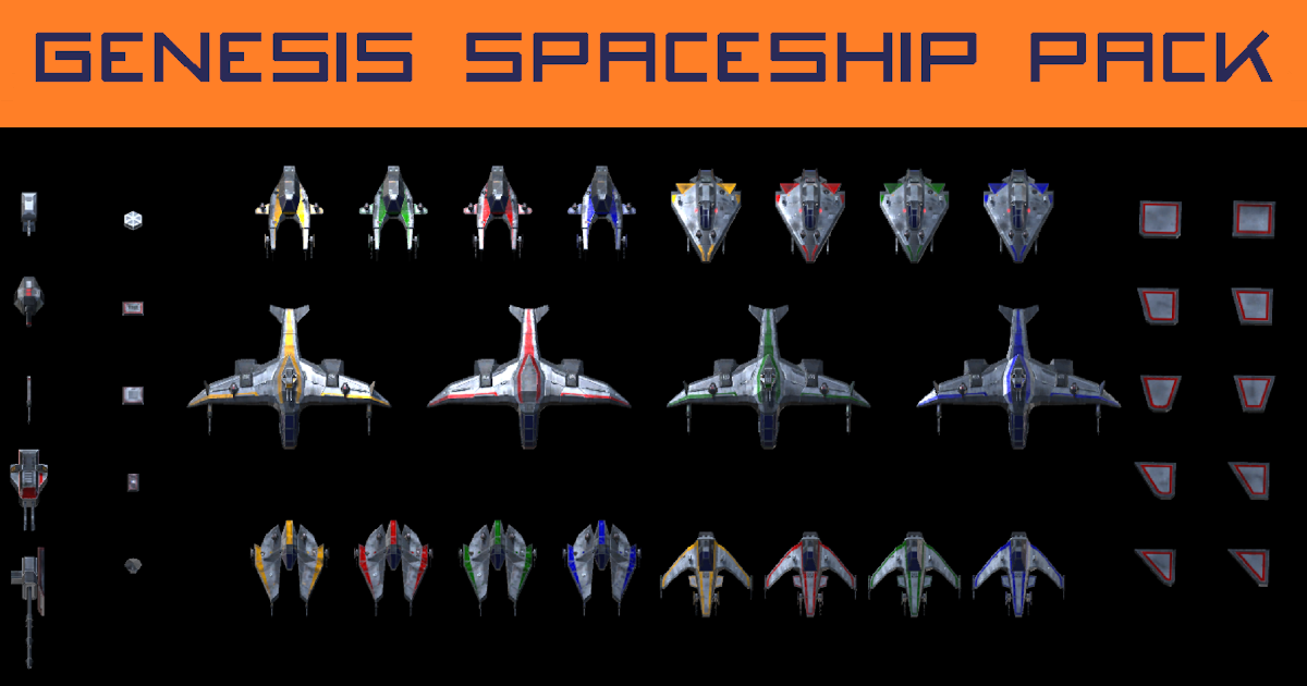 Genesis Spaceship Pack | 3D Space | Unity Asset Store