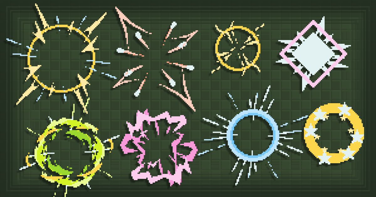Super Pixel Impact FX Pack 2 | 2D Textures & Materials | Unity Asset Store