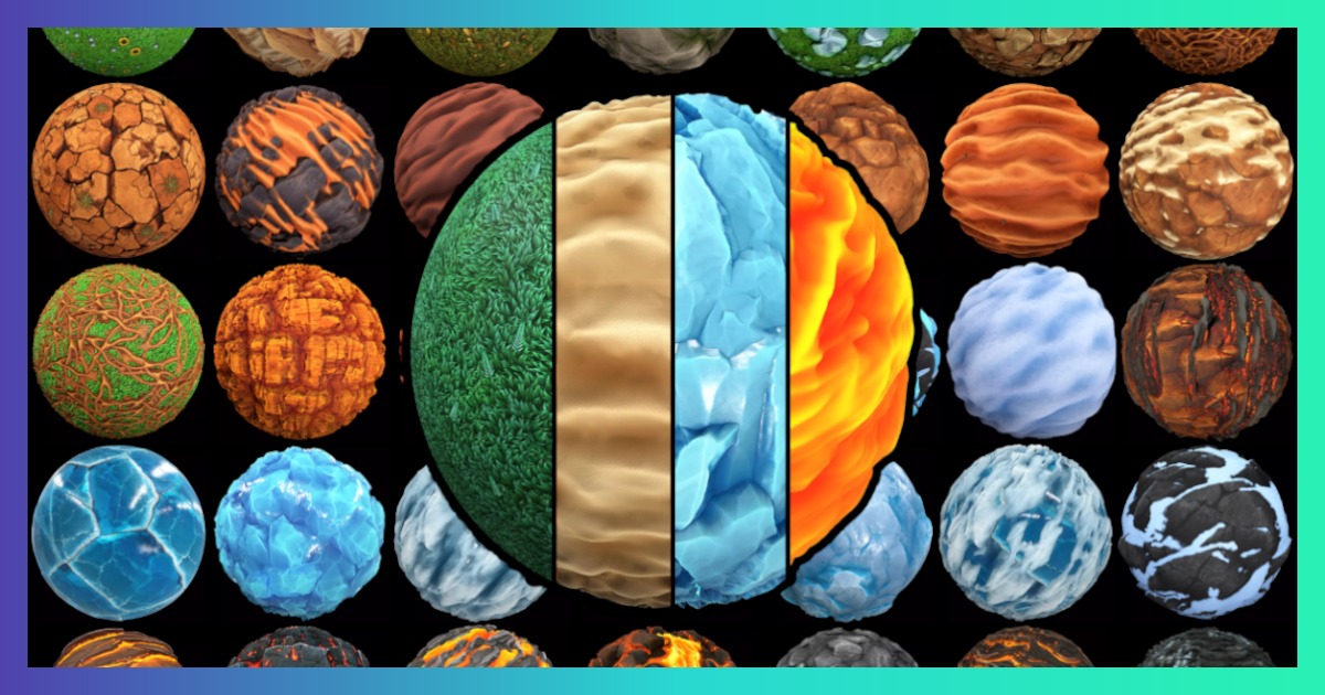 70+ Stylized Textures Bundle - RPG Environment | 2D Textures ...