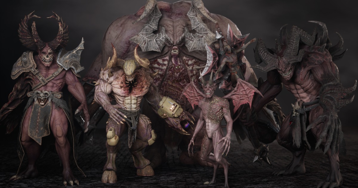 Demon Monsters Pack | 3D Creatures | Unity Asset Store