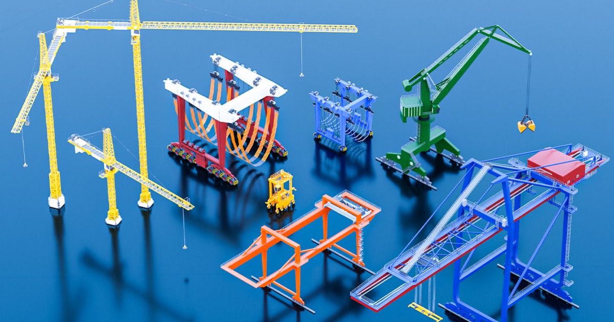 Megapoly.Art - Cranes | 3D Industrial | Unity Asset Store