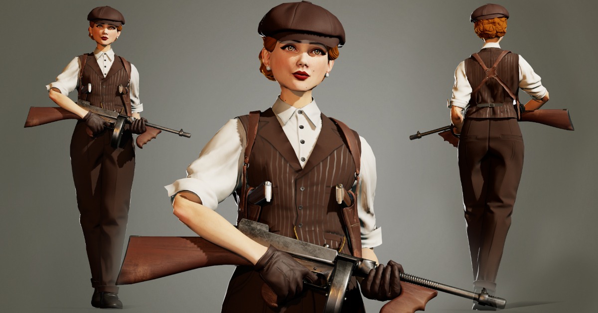 Mafia Girl 4 | 3D Characters | Unity Asset Store