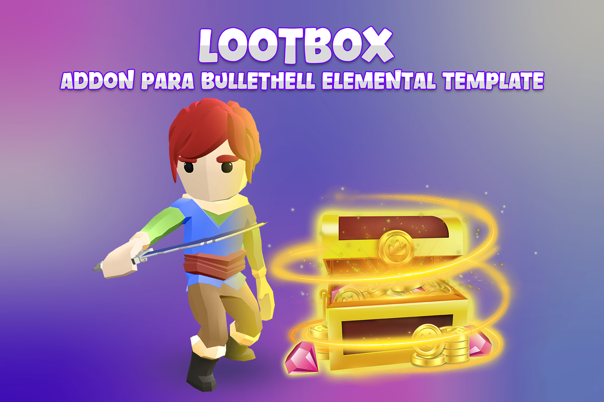 Lootbox Addon for BulletHell Elemental Template | Systems | Unity Asset Store