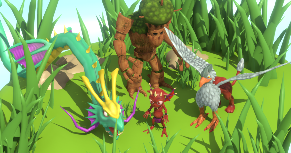 Monster Bundle 9 - Casual Fantasy | 3D Creatures | Unity Asset Store