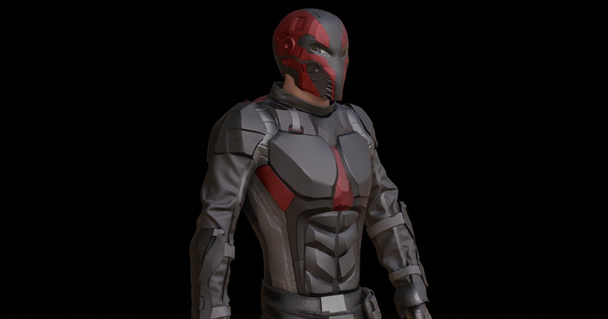 A soldier in armor | 3D Characters | Unity Asset Store