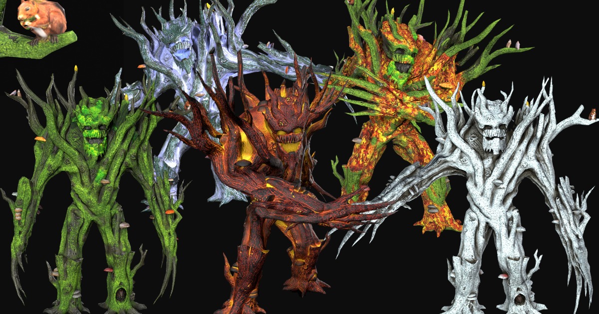 Treant Ent walking tree | 3D Creatures | Unity Asset Store