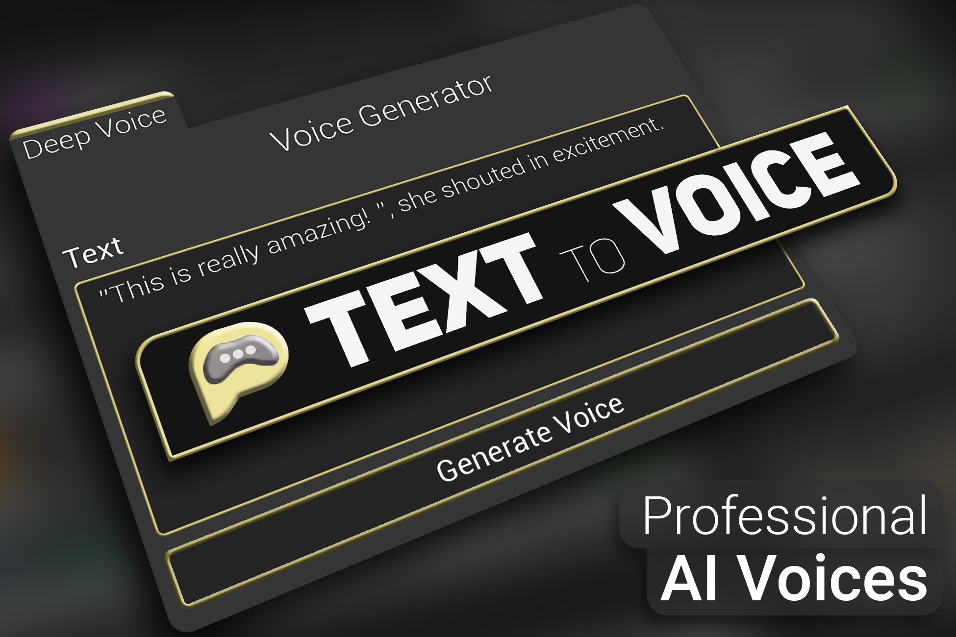 DeepVoice Pro - Text To Voice | Generative AI | Unity Asset Store