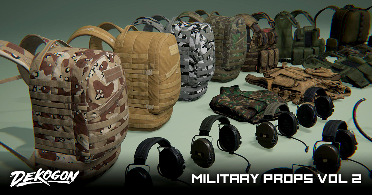 Military Supplies - VOL.2 - Clothing and Bags | 3D Clothing | Unity ...