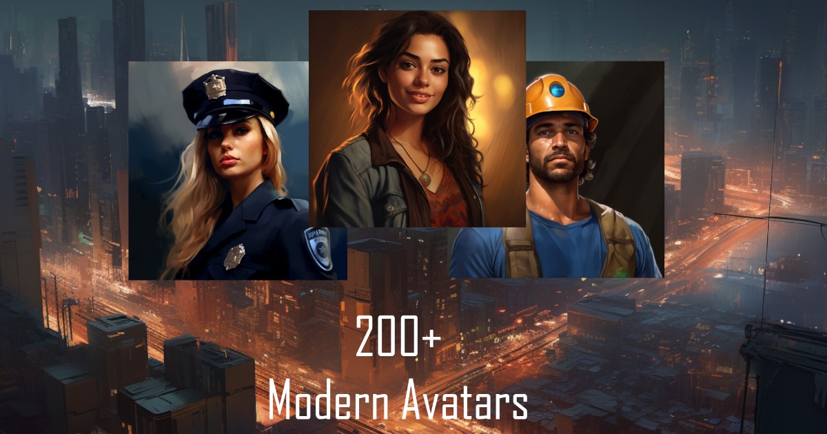 200+ Modern Character Avatars Set2 | 2D Icons | Unity Asset Store