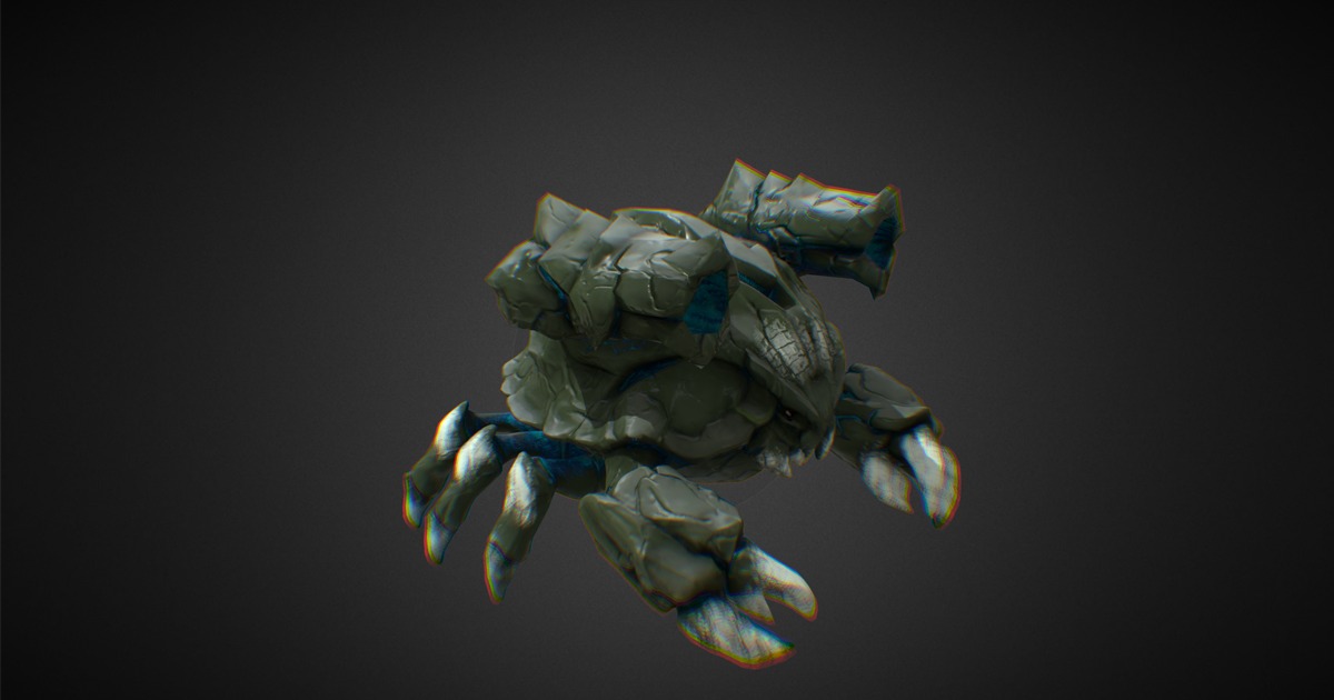 Primal Forge Rock Crab | 3D Creatures | Unity Asset Store