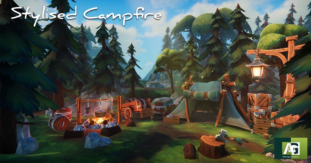Campfire Stylised | 3D Fantasy | Unity Asset Store