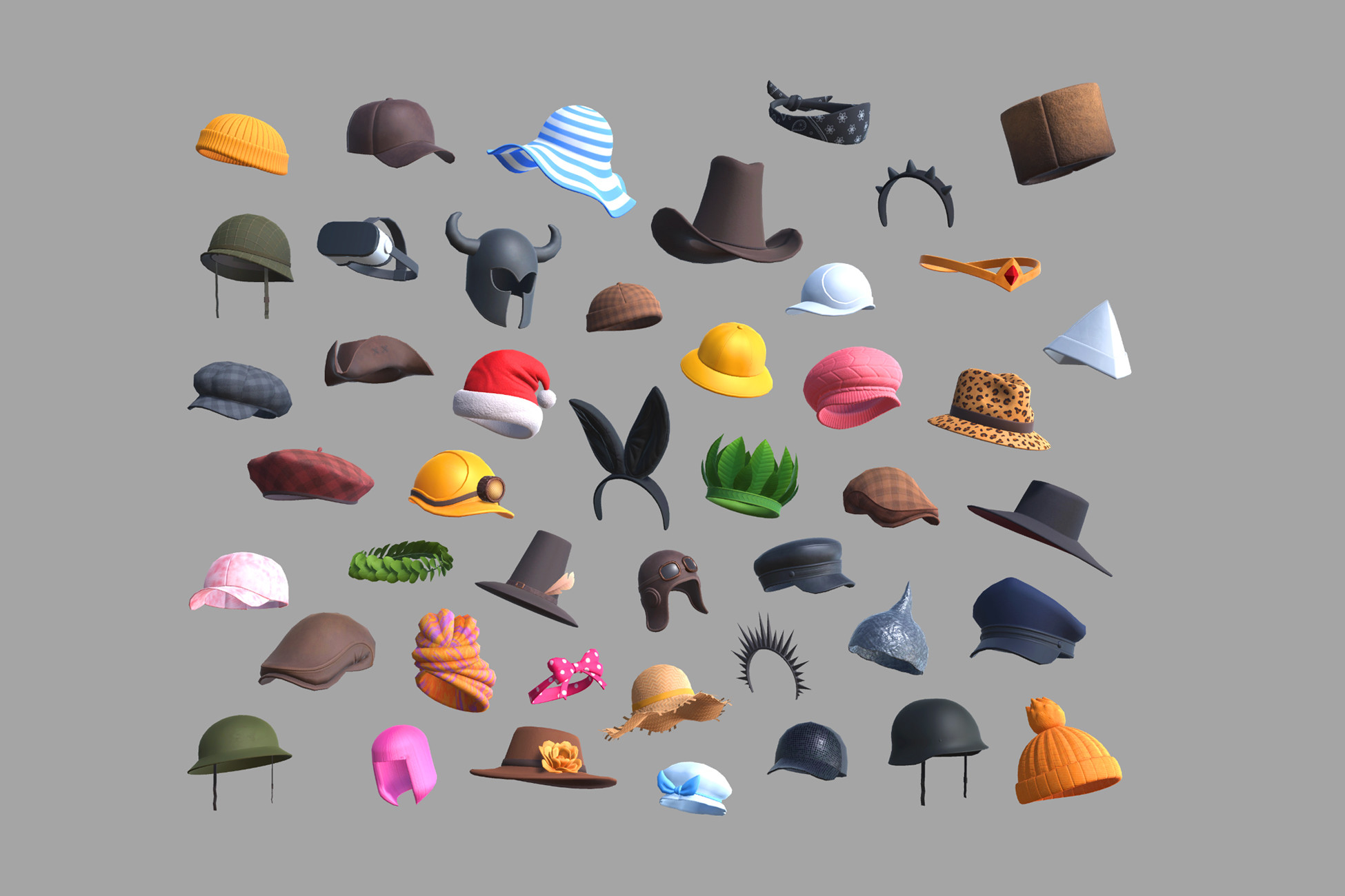 Cartoon Hats Pack Vol. 5 | 3D Clothing | Unity Asset Store