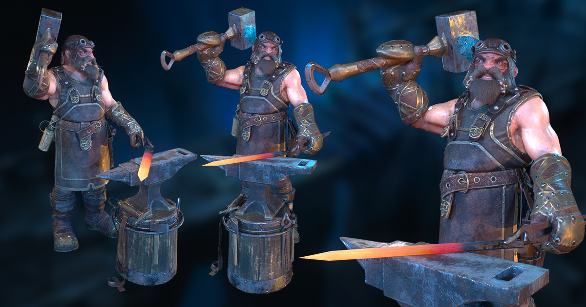 Dwarf Agvid | Characters | Unity Asset Store