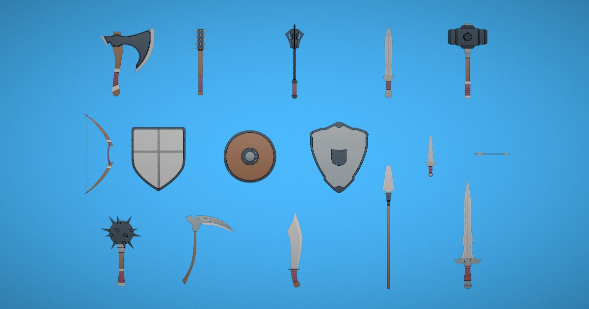 2D Medieval Fantasy Weapon Collection | 2D | Unity Asset Store